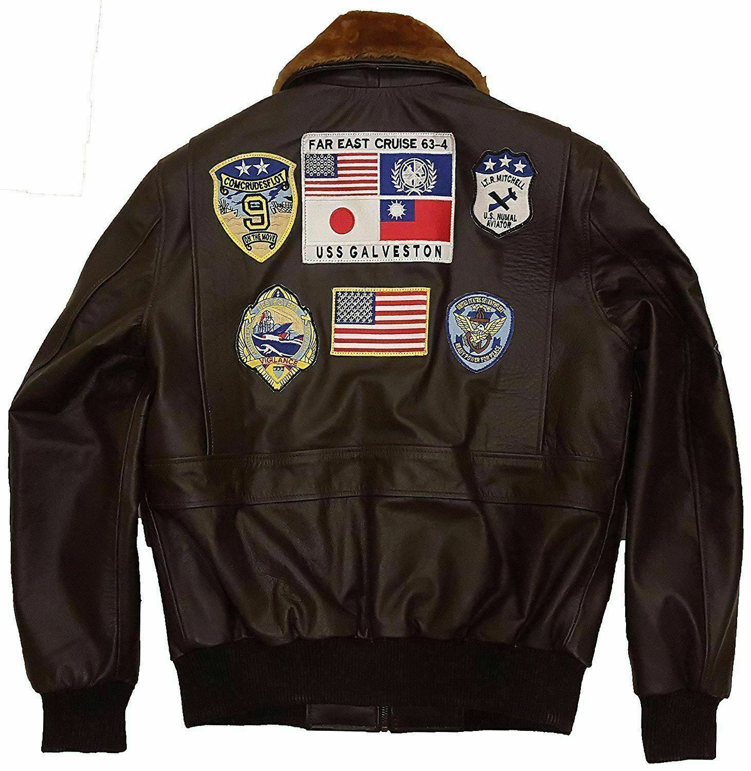 Tom Cruise Pete Maverick Leather Jacket For Men-The Leather Gems