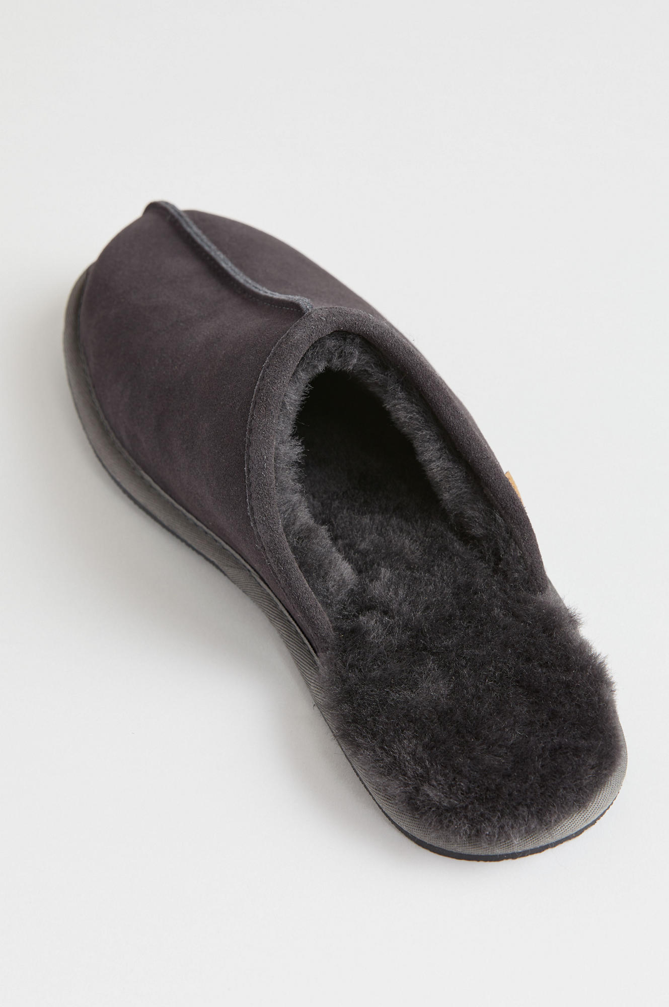 Classic Merino Shearling-Lined Scuff Slippers For Men-The Leather Gems