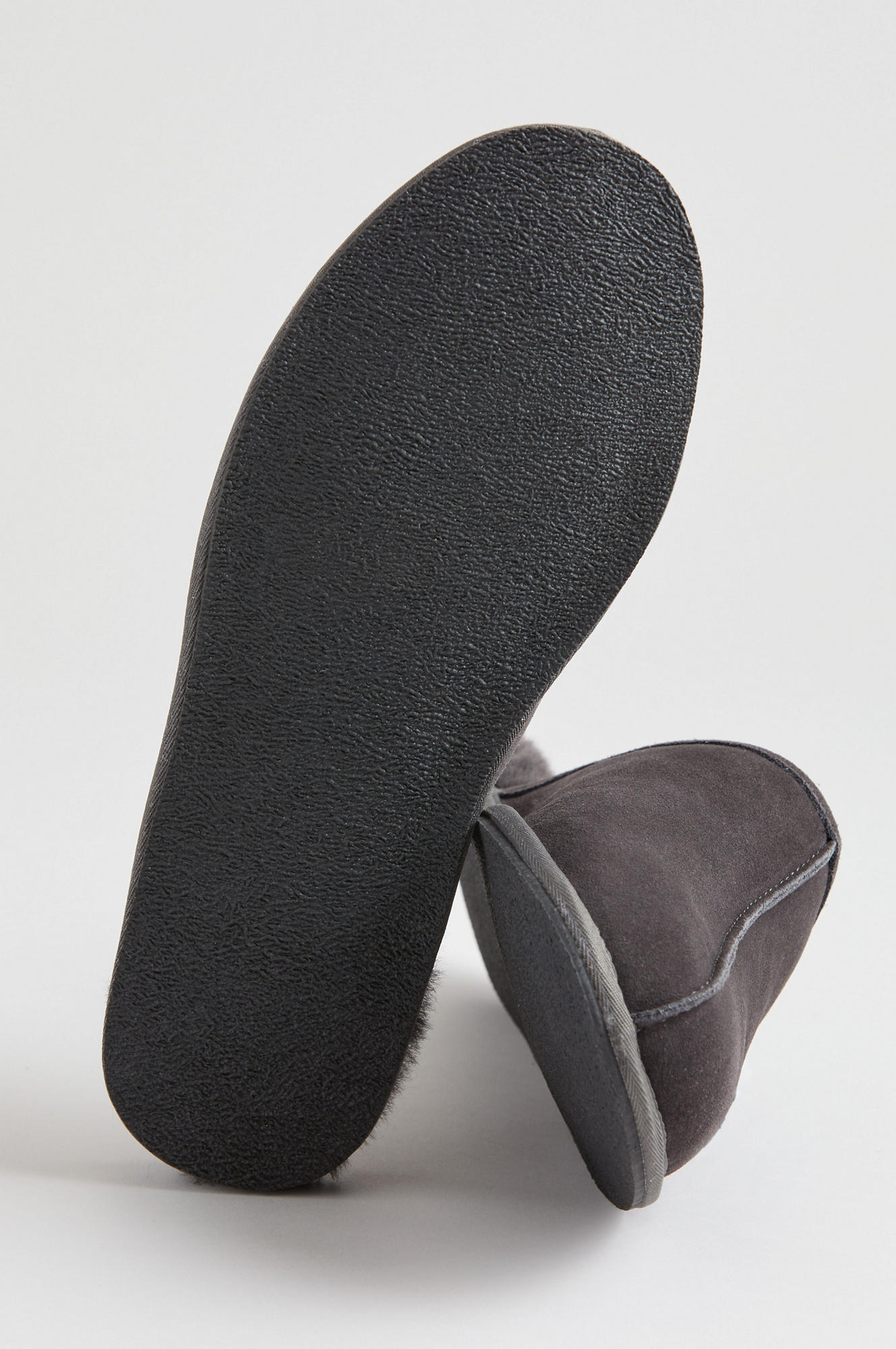 Classic Merino Shearling-Lined Scuff Slippers For Men-The Leather Gems