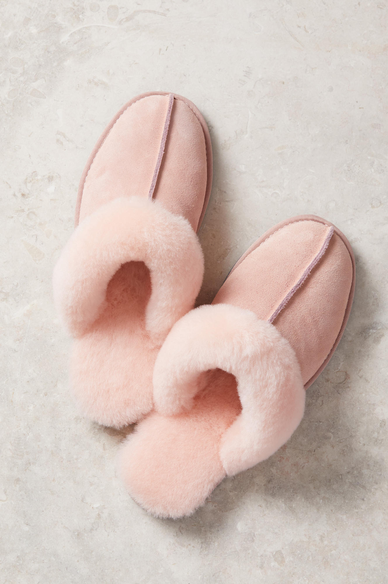Women's Classic Merino Shearling Lined Scuff Slippers-The Leather Gems